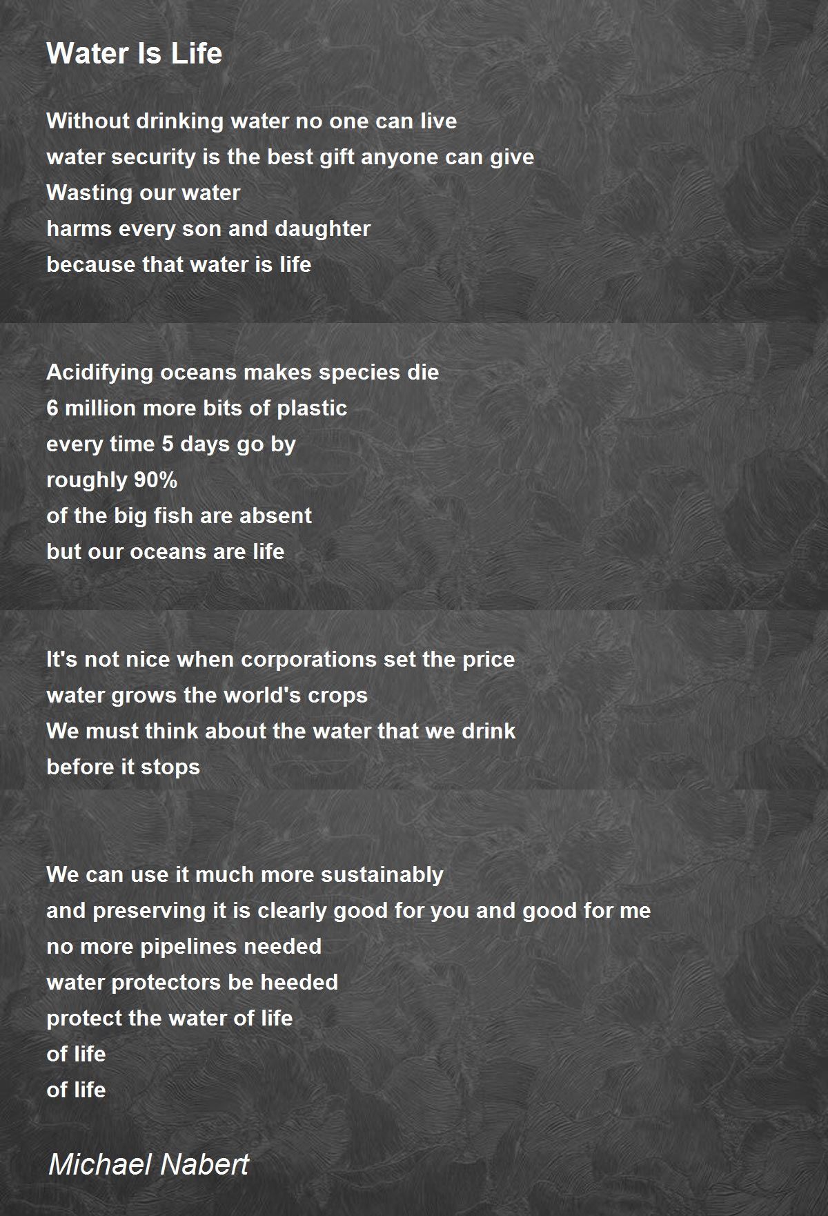 Rhyming Poem On Water Pollution | Sitedoct.org