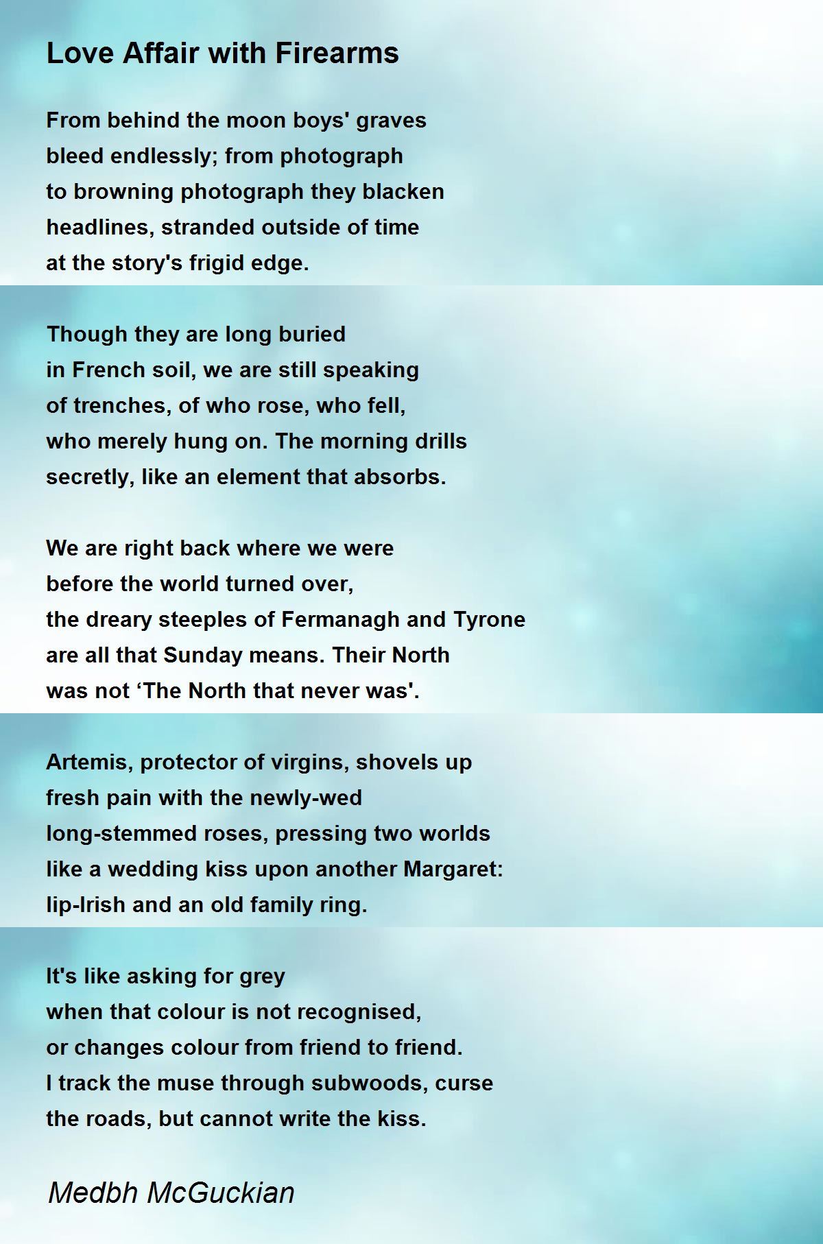 Medbh Mcguckian Quotes Sacred Turf – Academy Of New Zealand