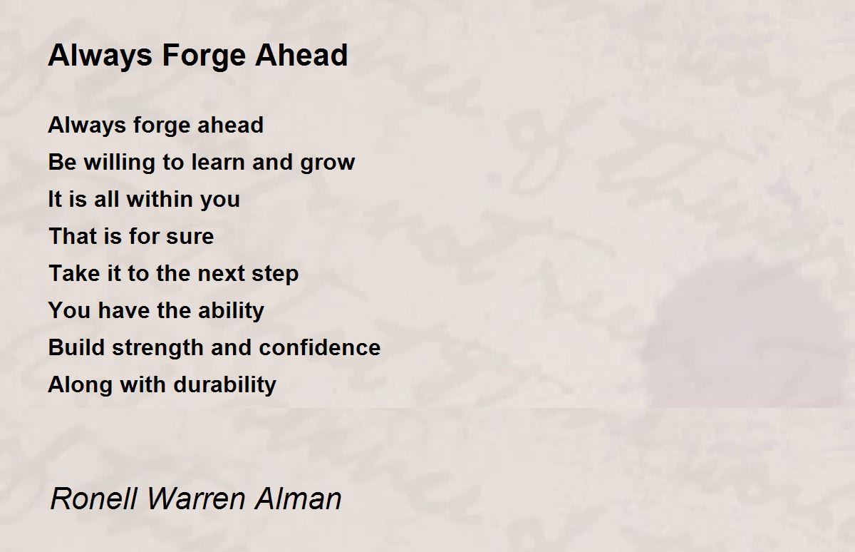 Forging Ahead Quotes