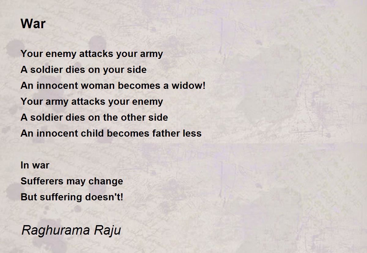 Short War Poems 💣 World War One Poems Written By Soldiers. The Best