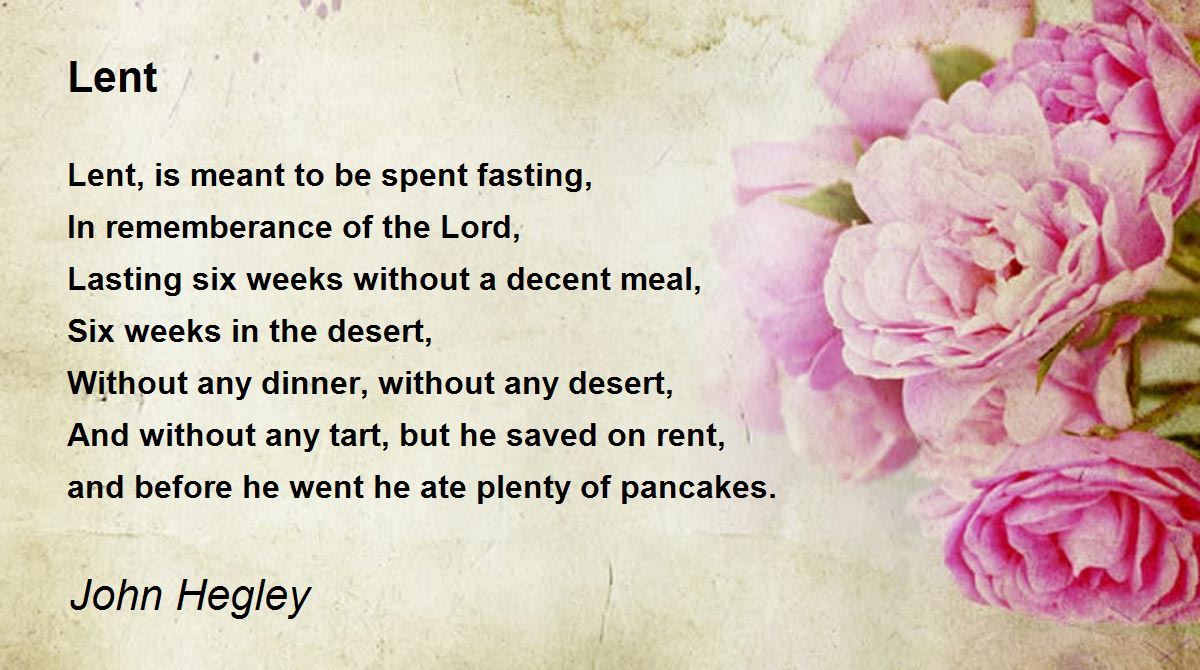 Lent Poem | Sitedoct.org