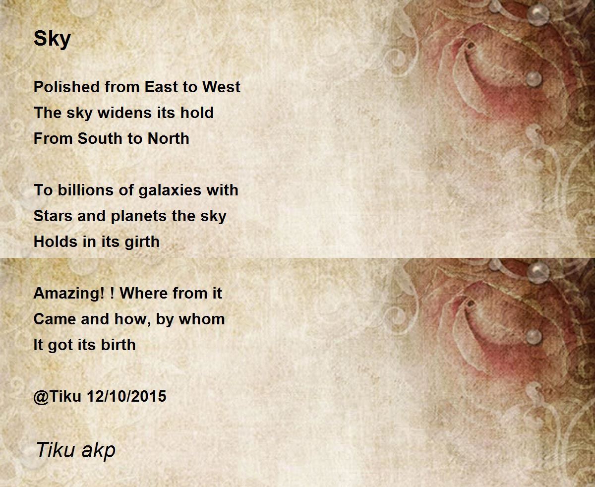Sky Poems Quotes