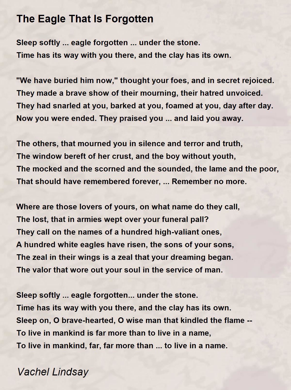 Poems About Being Forgotten