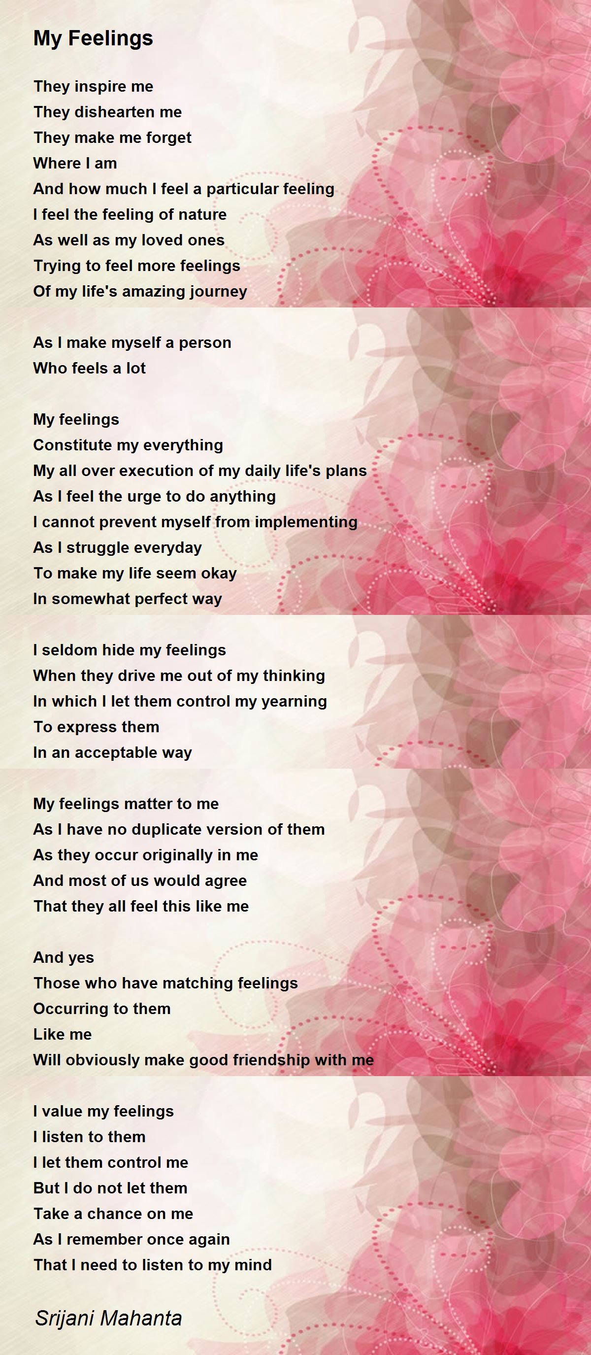 My Feelings - My Feelings Poem by Srijani Mahanta