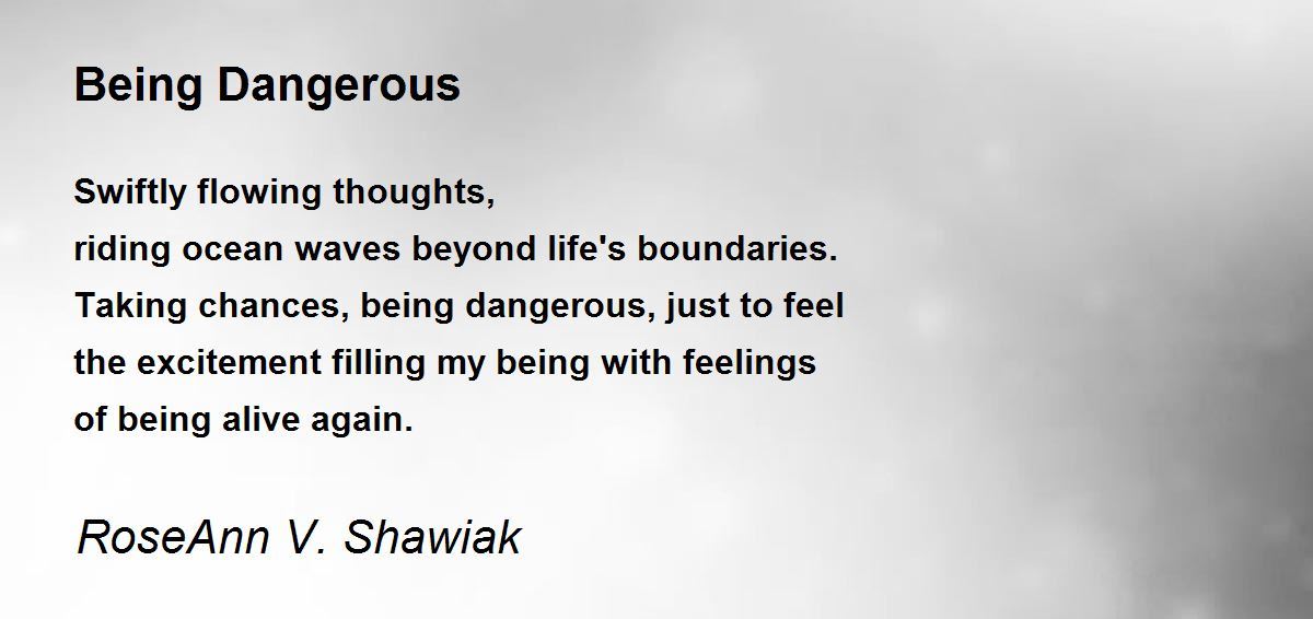 Dangerous Poem Quotes