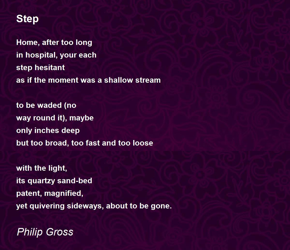Step - Step Poem by Philip Gross