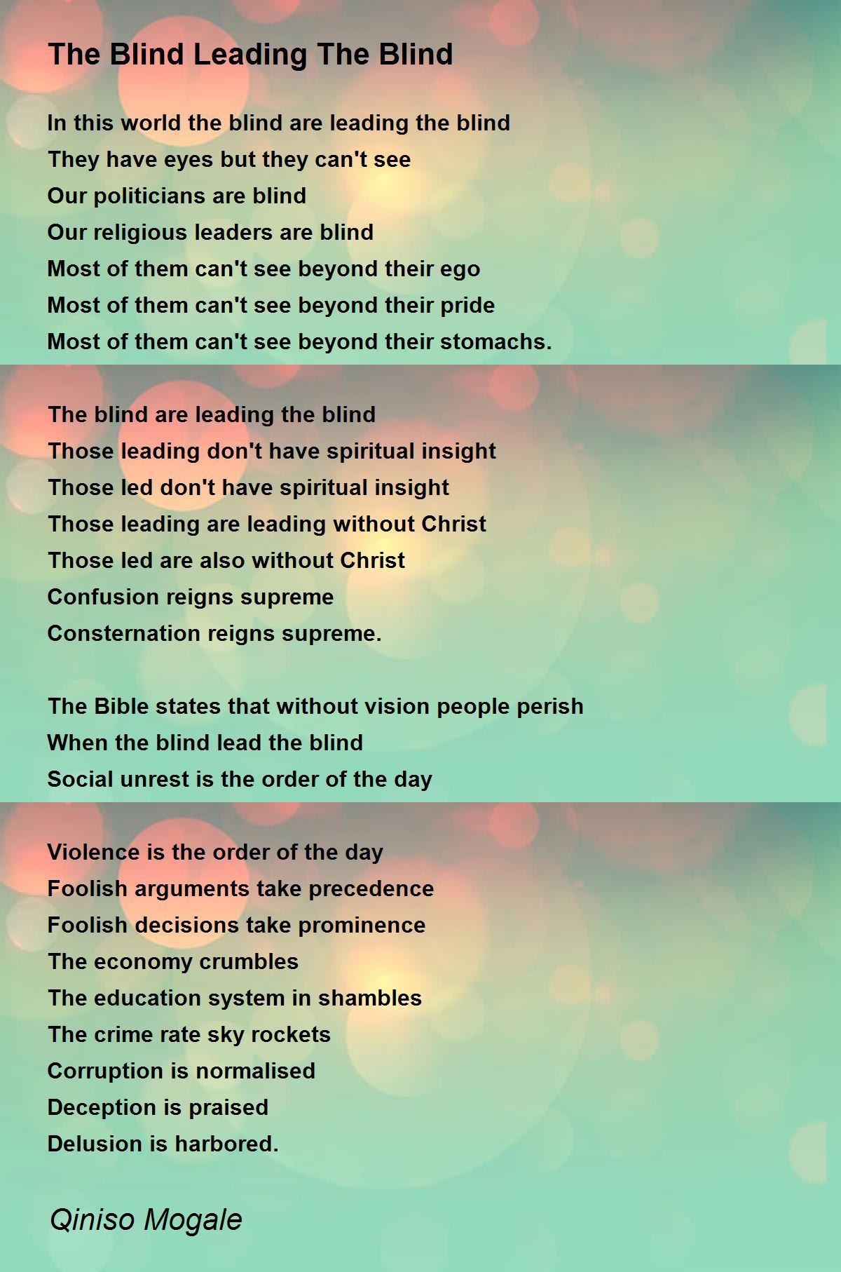 The Blind Leading Blind Quotes