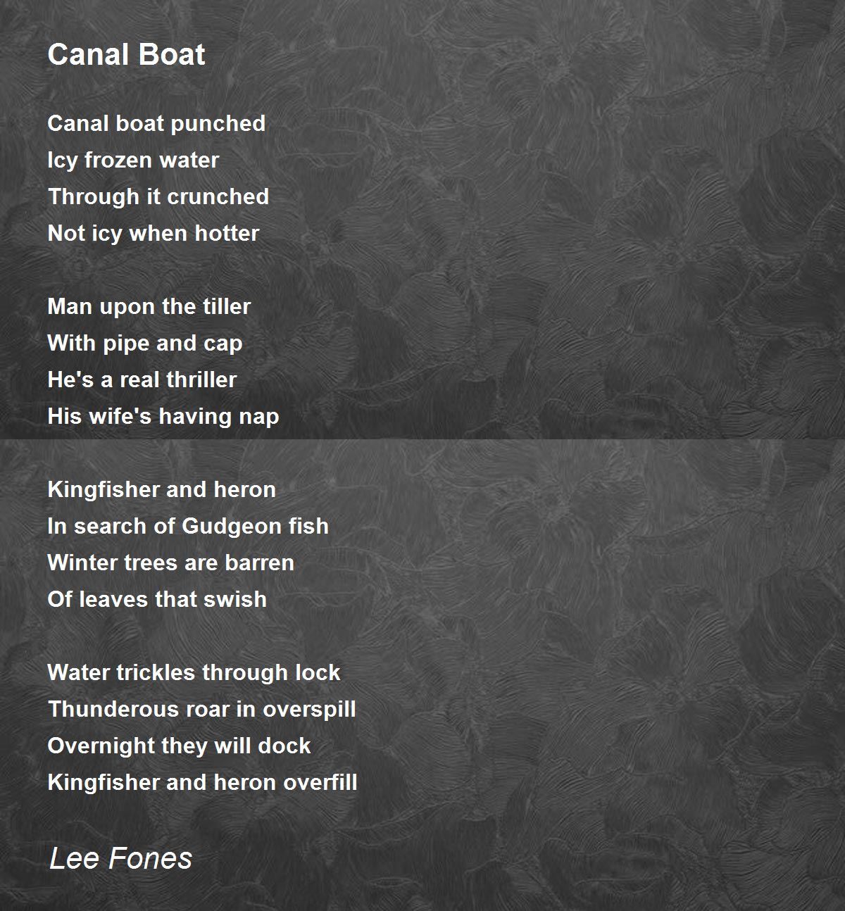 Canal Boat Quotes