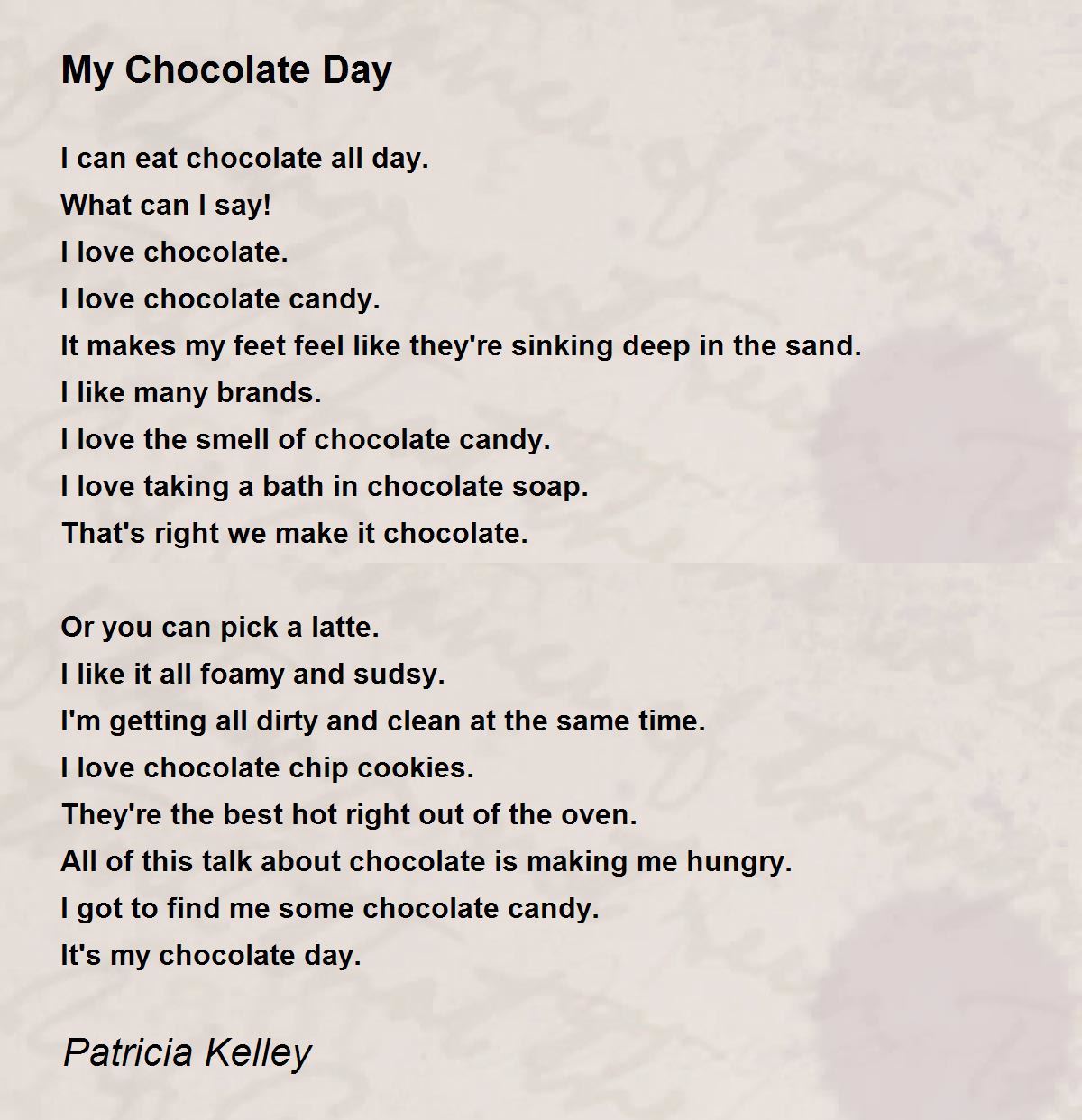 Valentines Day Candy Poem
