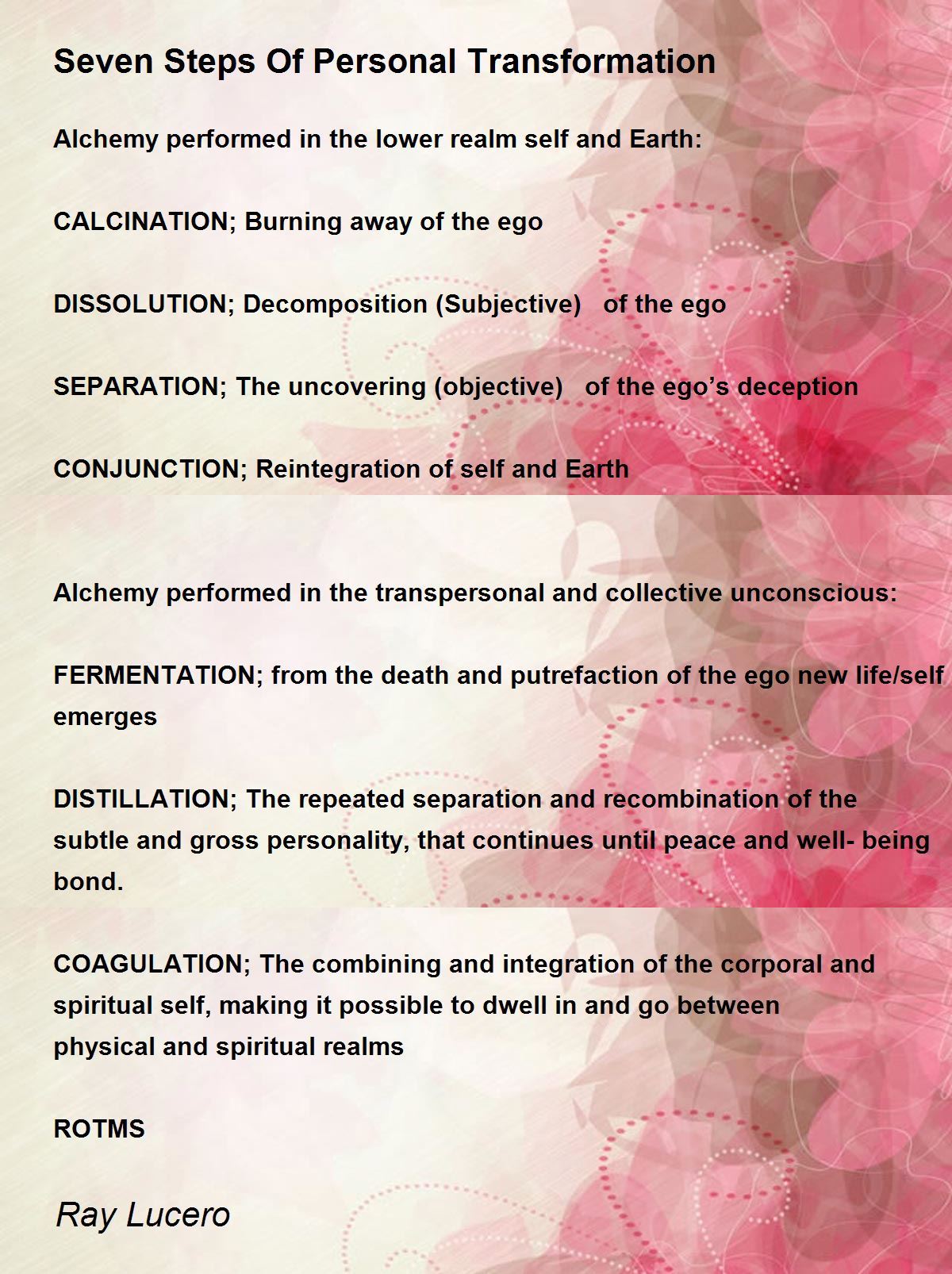 Seven Steps Of Personal Transformation - Seven Steps Of Personal ...