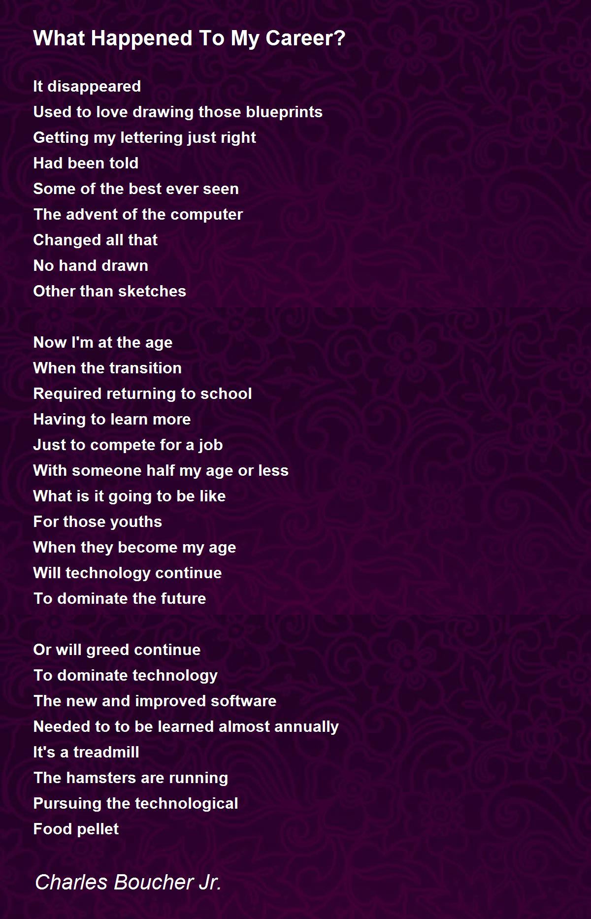 What Happened To My Career? by Charles Boucher Jr. - What Happened To ...