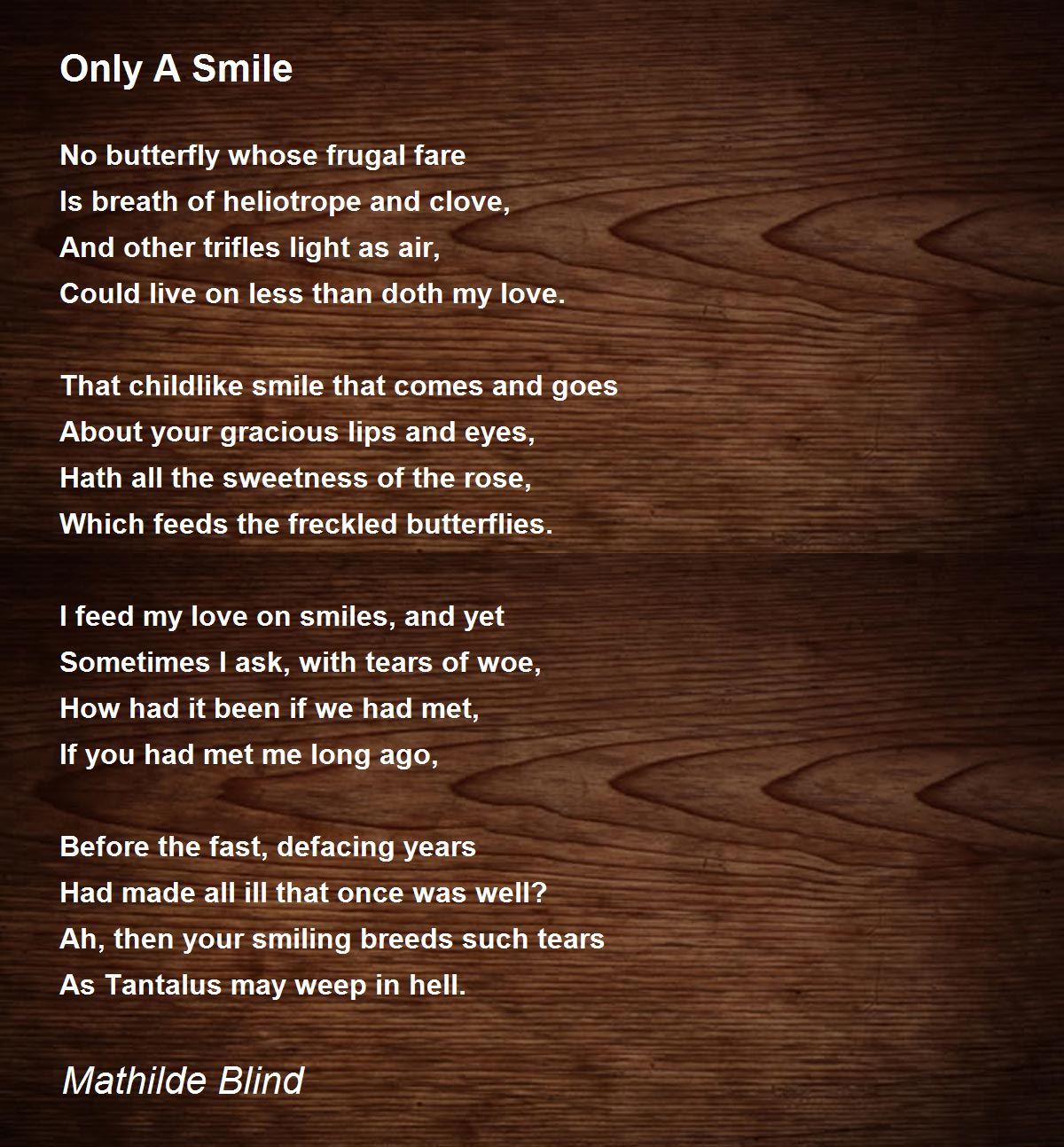 Beautiful Smile Poems Quotes