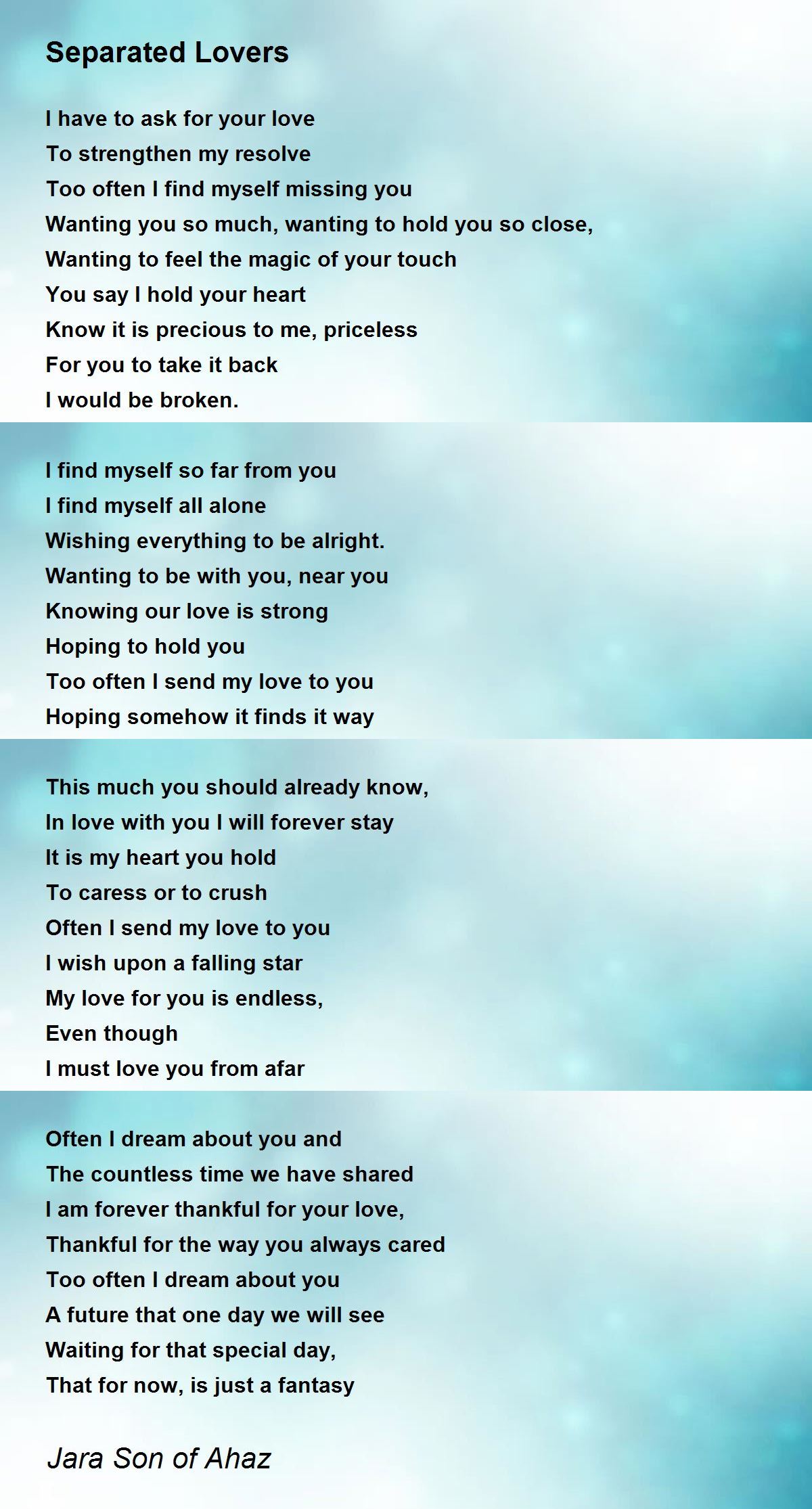 Lovers Separated Quotes