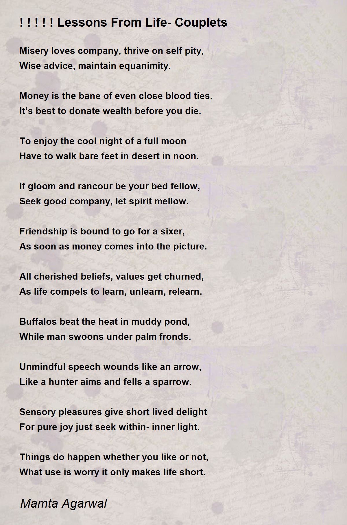 Heroic Couplet Poetry