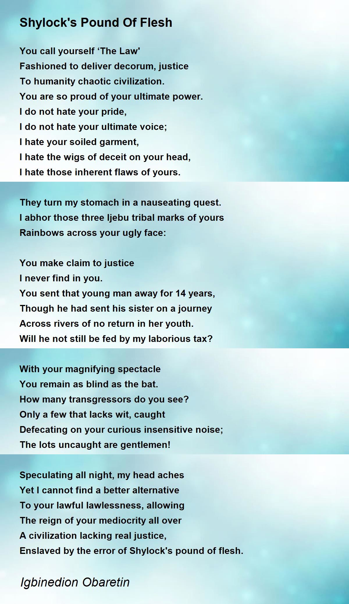 Shylock Usury Quotes