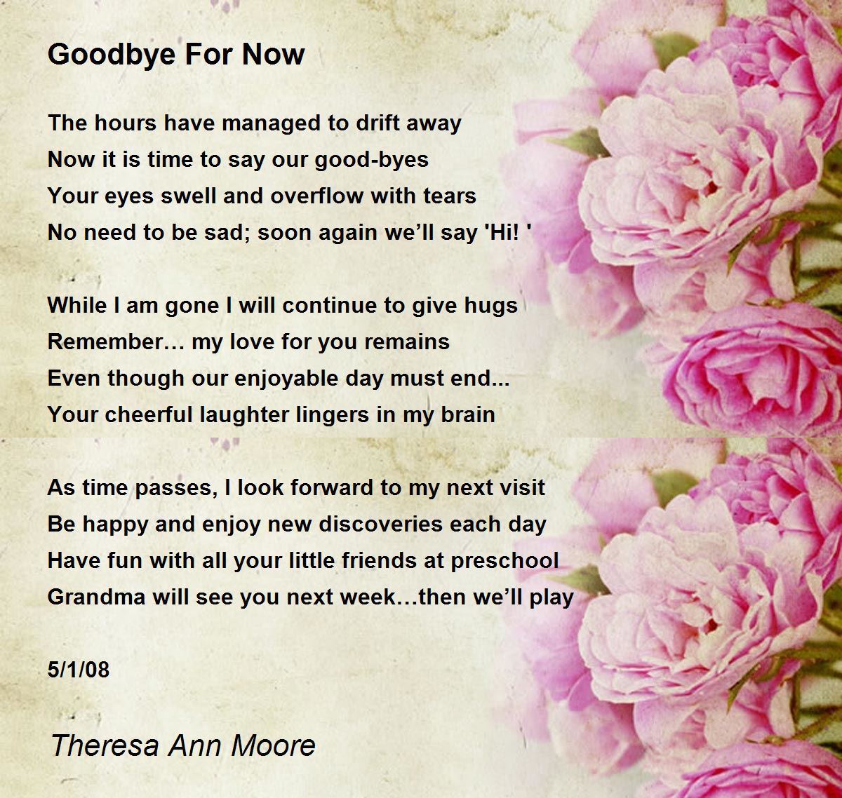 Goodbye For Now Images