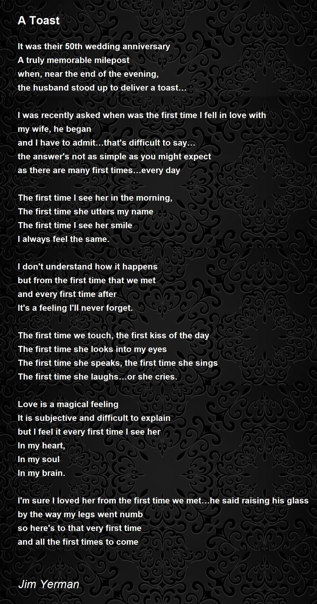 Toast Definition Poem at Jared White blog