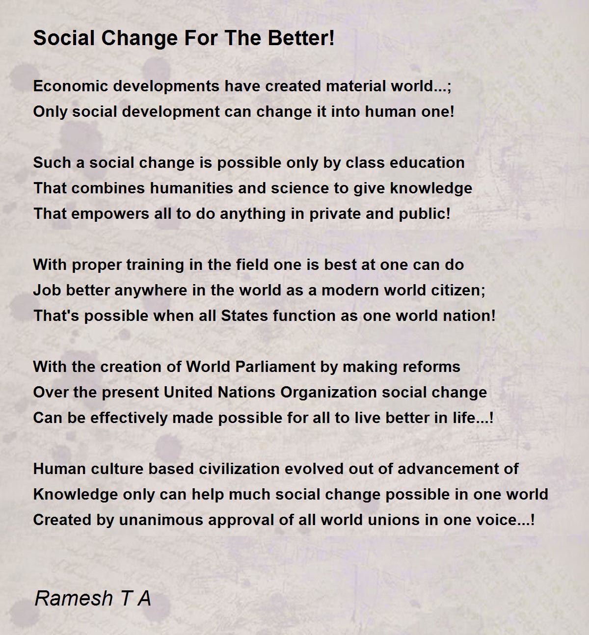 Social Studies Poems