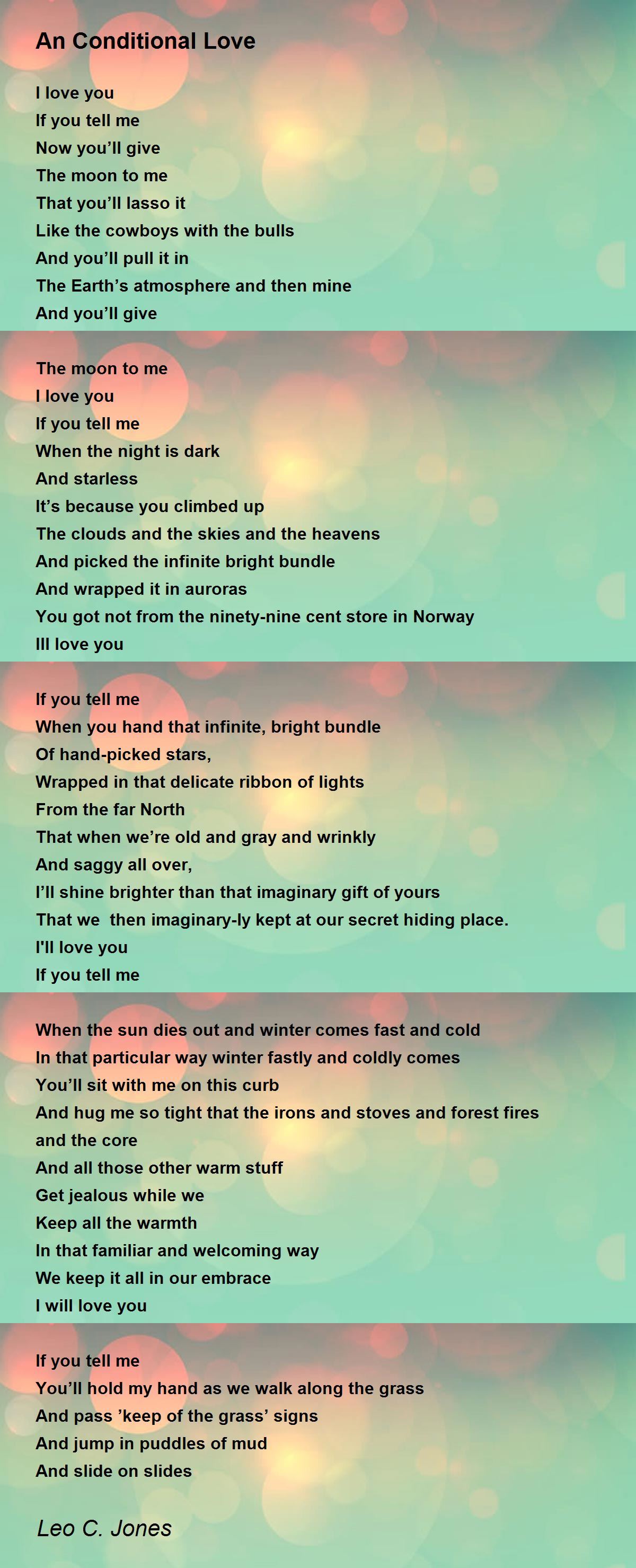 Conditional Love Quote