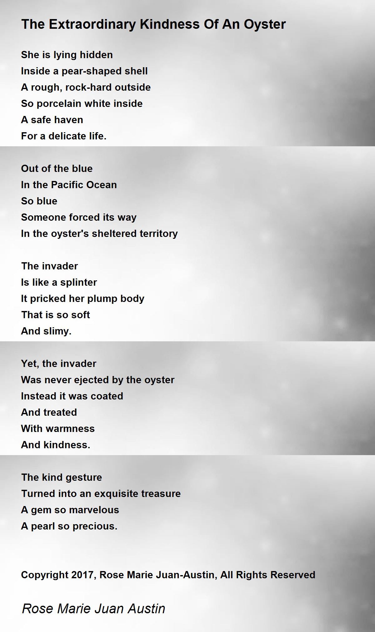 Poem About Oyster And The Pearl at Wanda Hatton blog