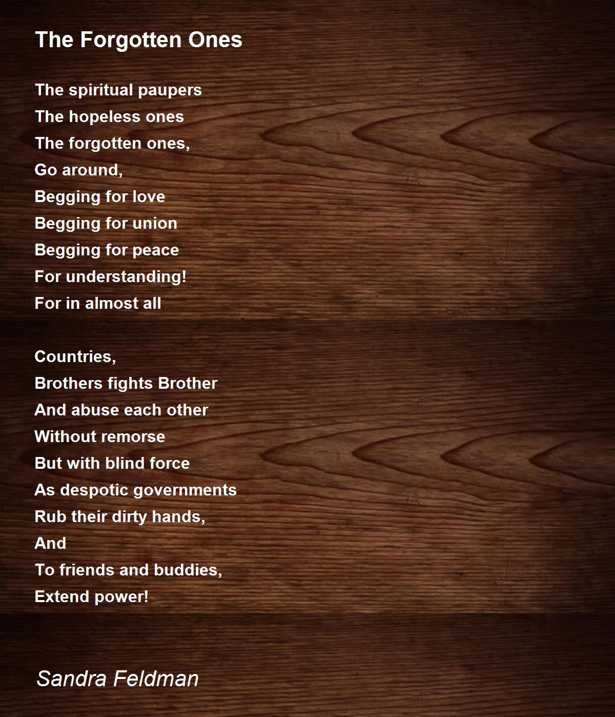 Who Is The Main Character In The Story The Forgotten Ones By Mary Jade ...