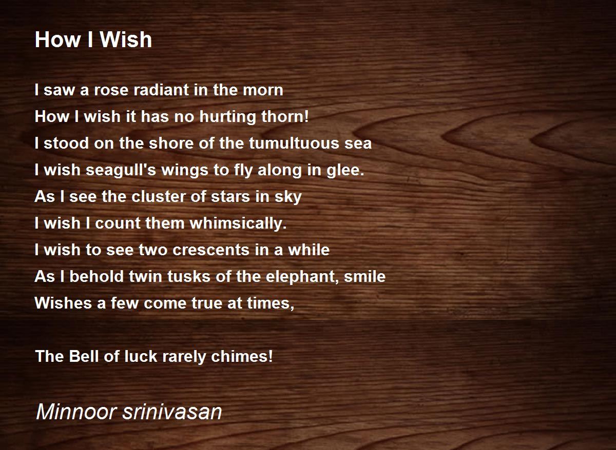 My Wish For You Poem Quotes