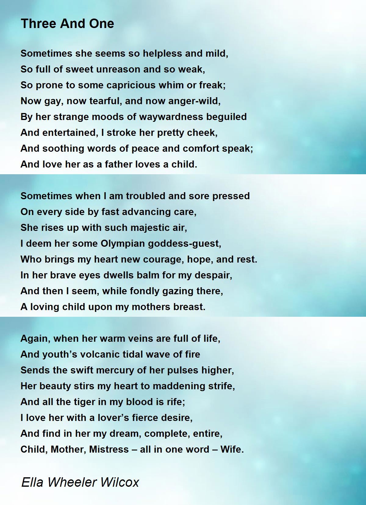 Is It Well Poem By Ella Wheeler Wilcox Poem Hunter