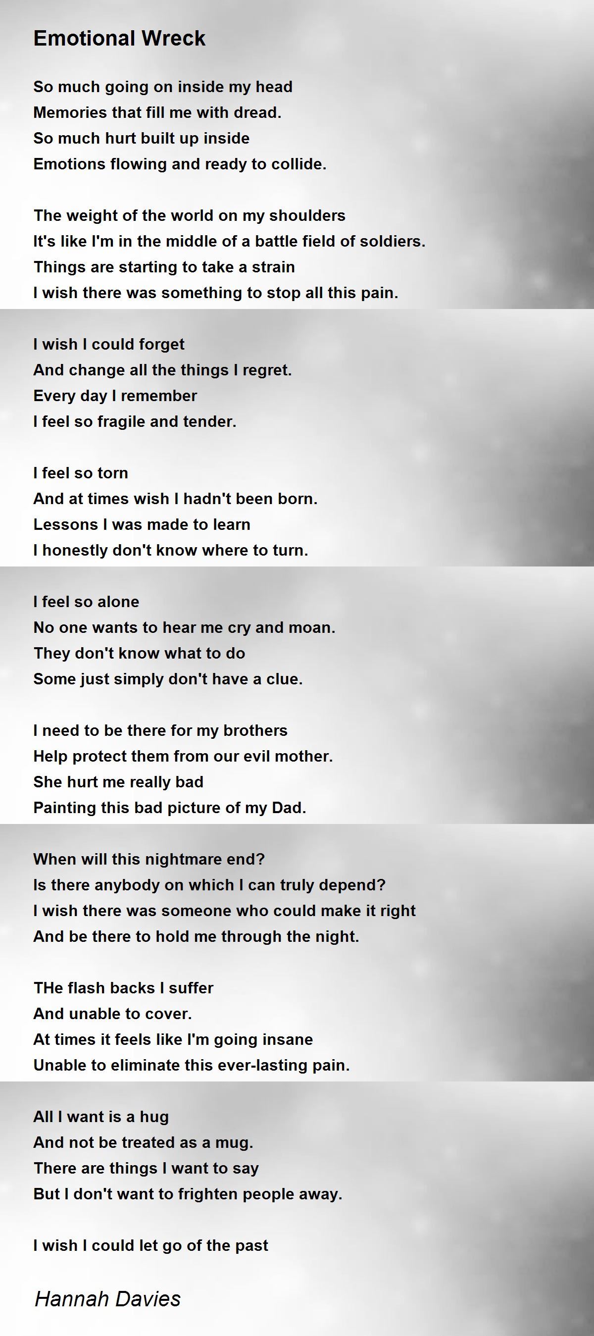 Emotional Wreck Quotes