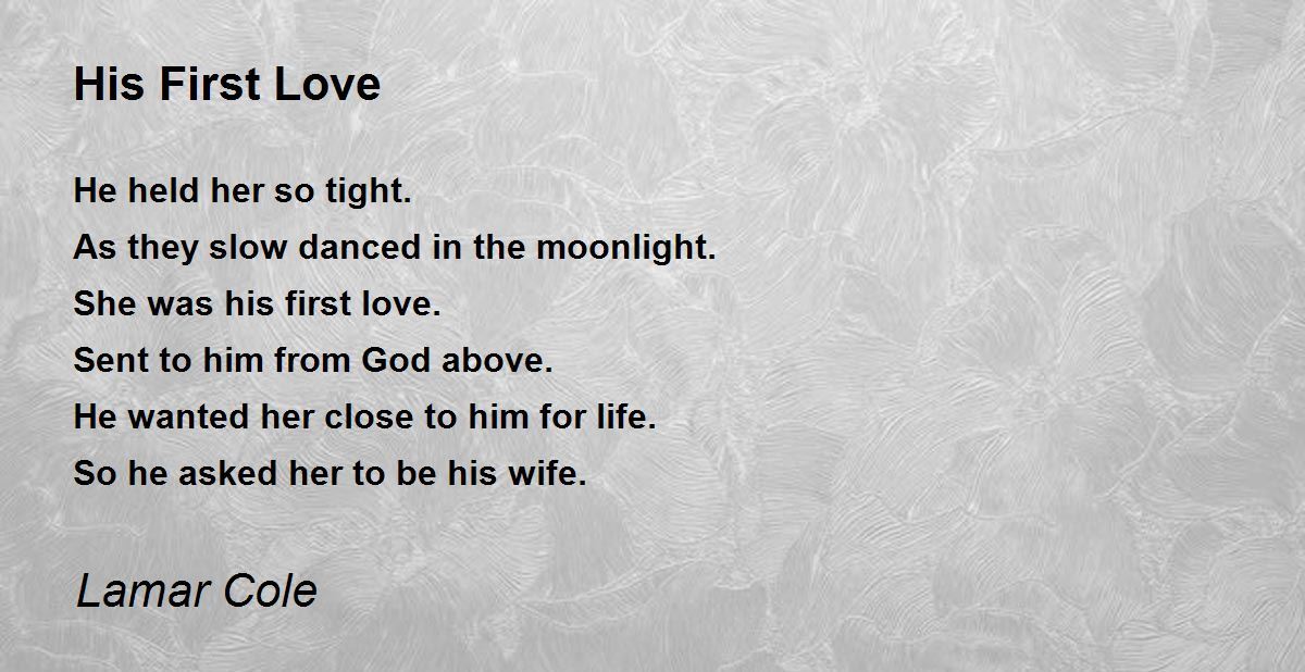 Poems About Love First