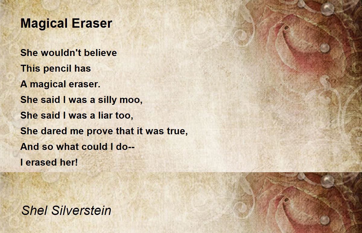 Eraser Poem
