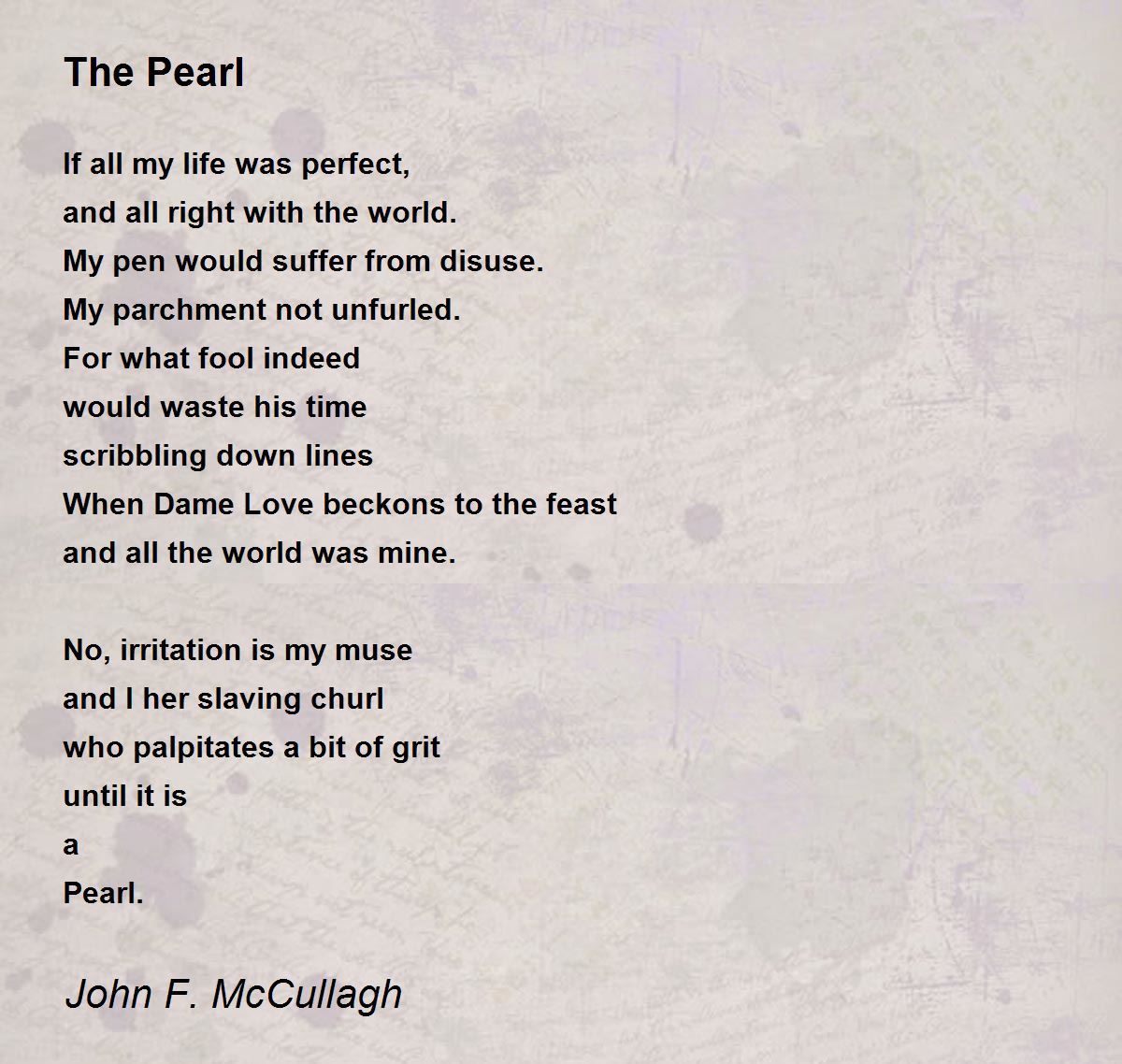 Poem About Oyster And The Pearl at Wanda Hatton blog