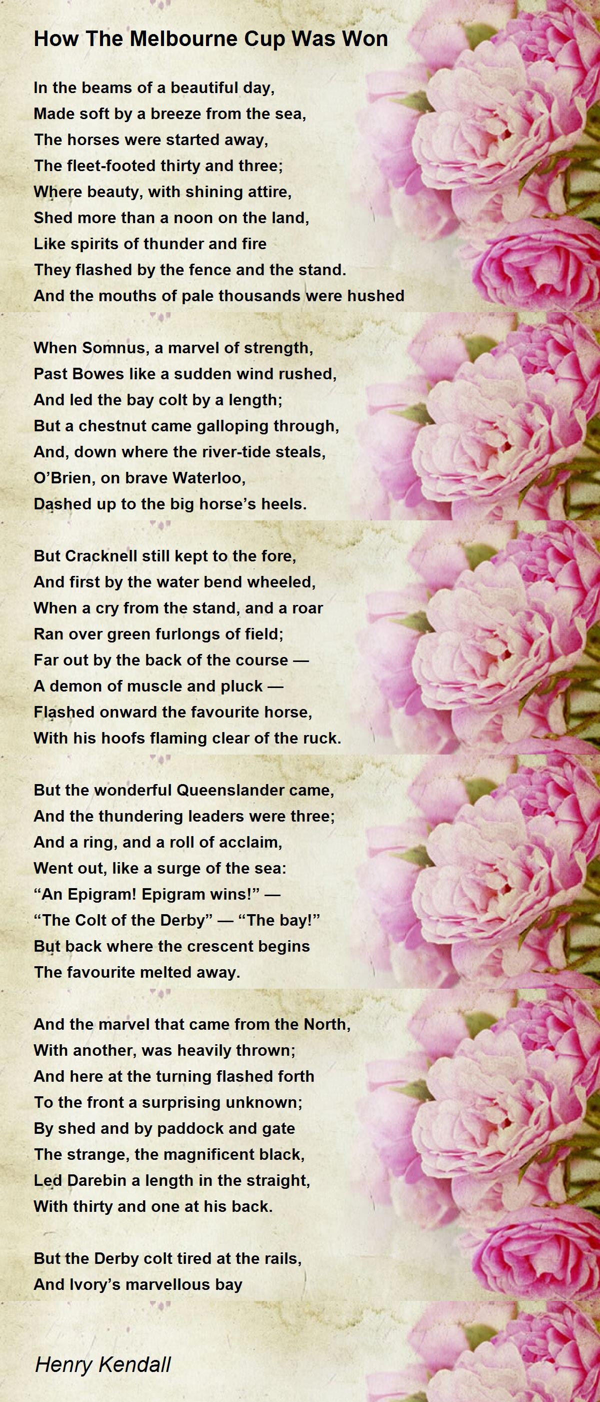 Melbourne Cup Day Quote