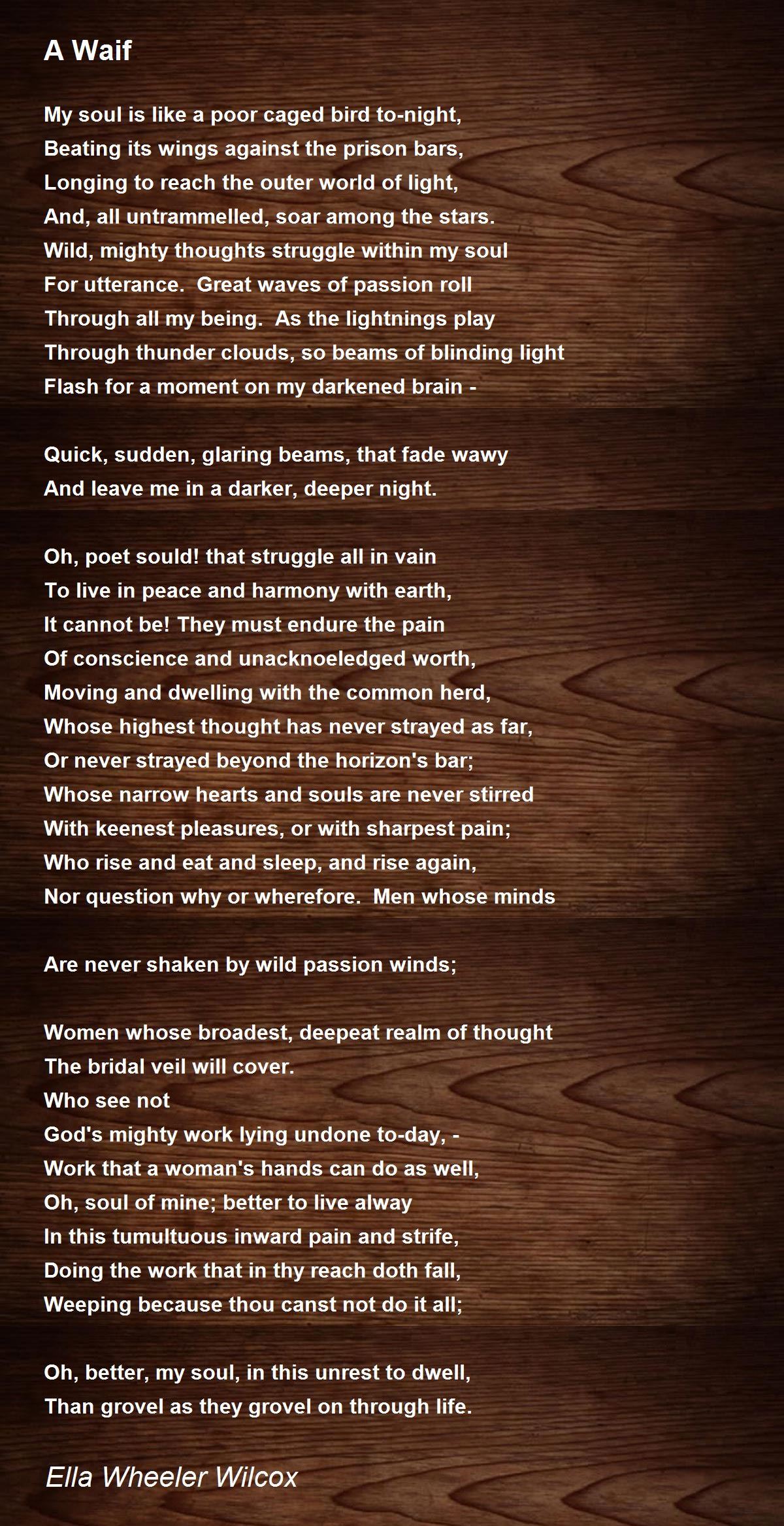 Is It Well Poem By Ella Wheeler Wilcox Poem Hunter Smoke Poem by Ella ...