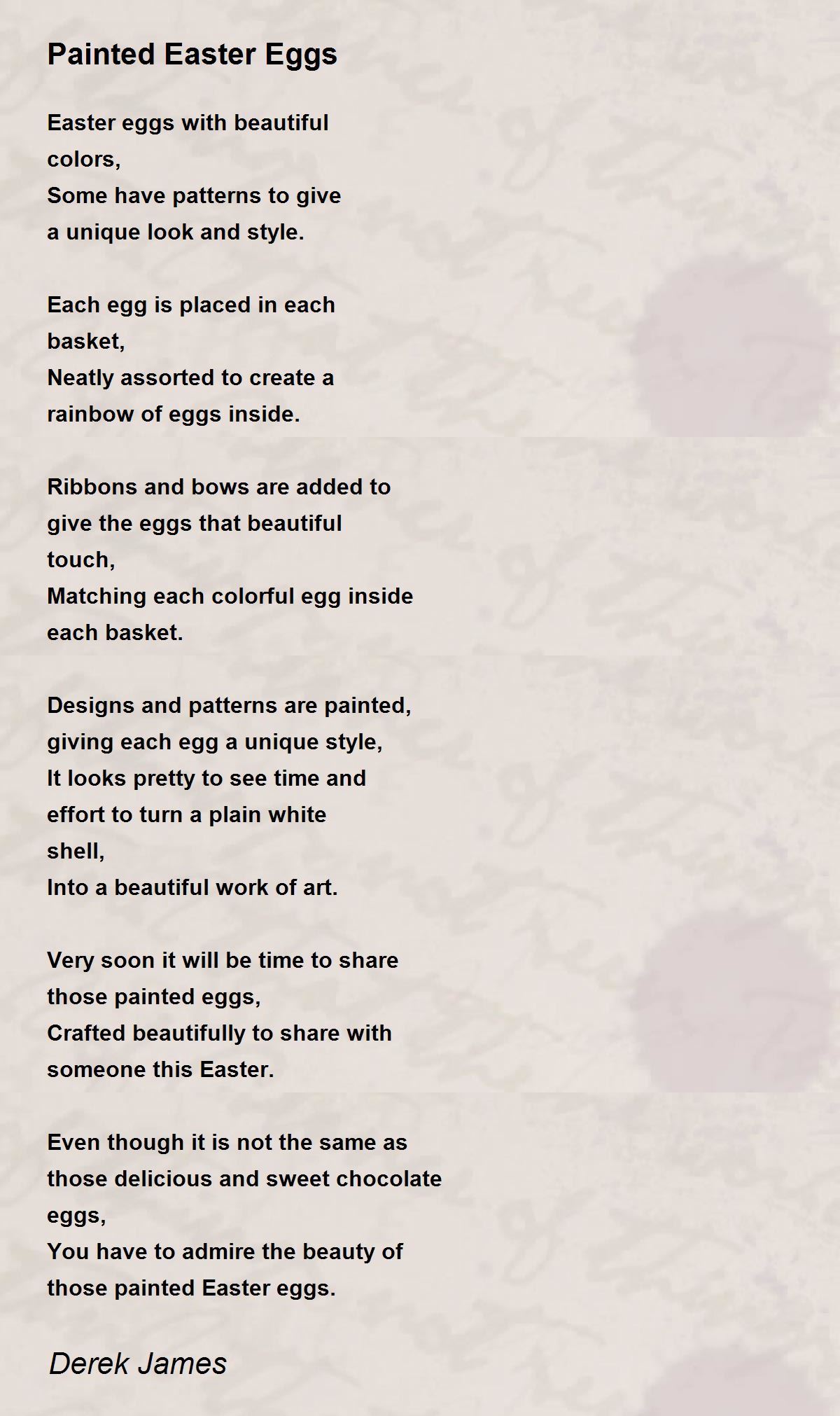 Empty Egg Poem