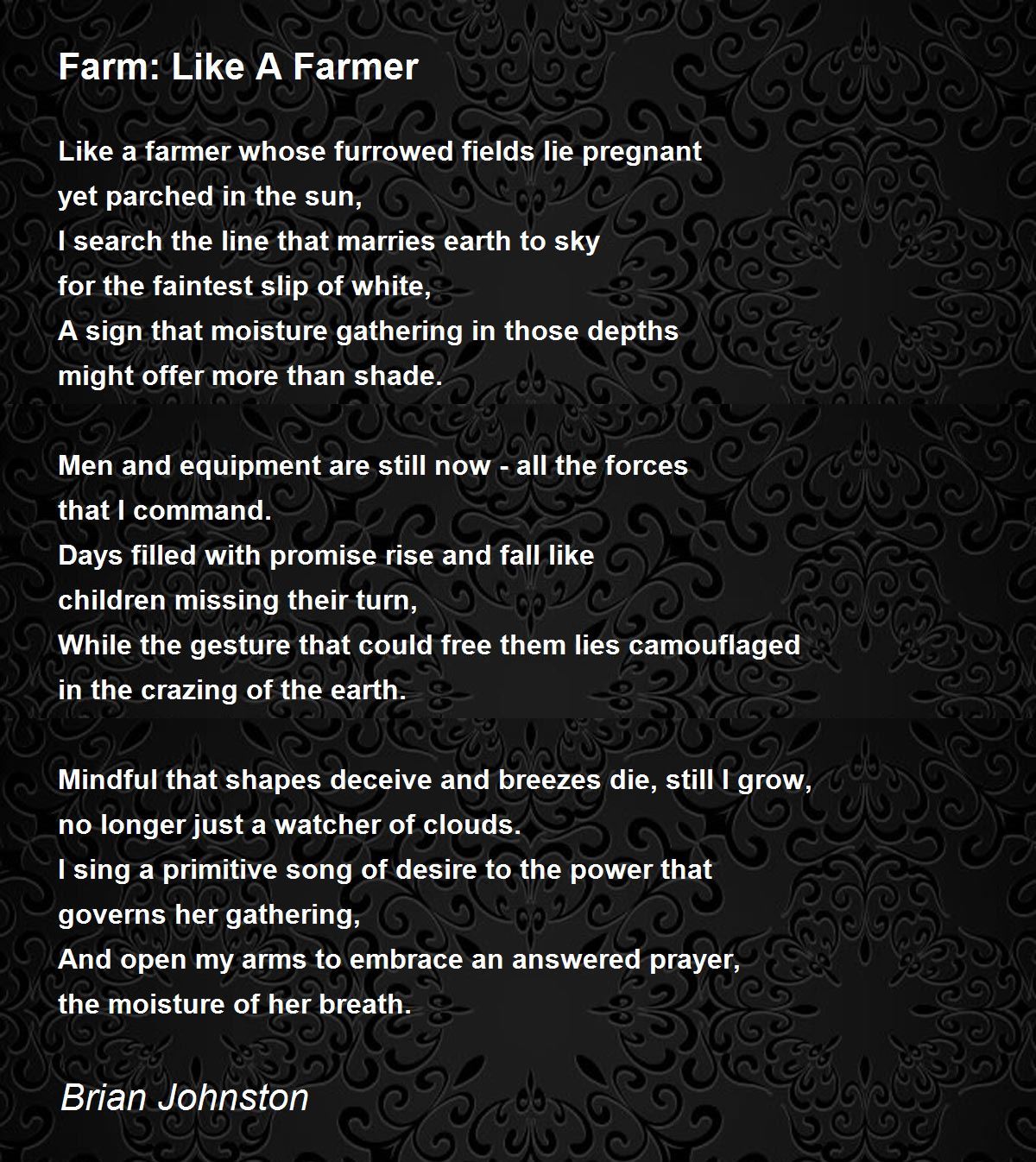 Poems About Farmers And Farming