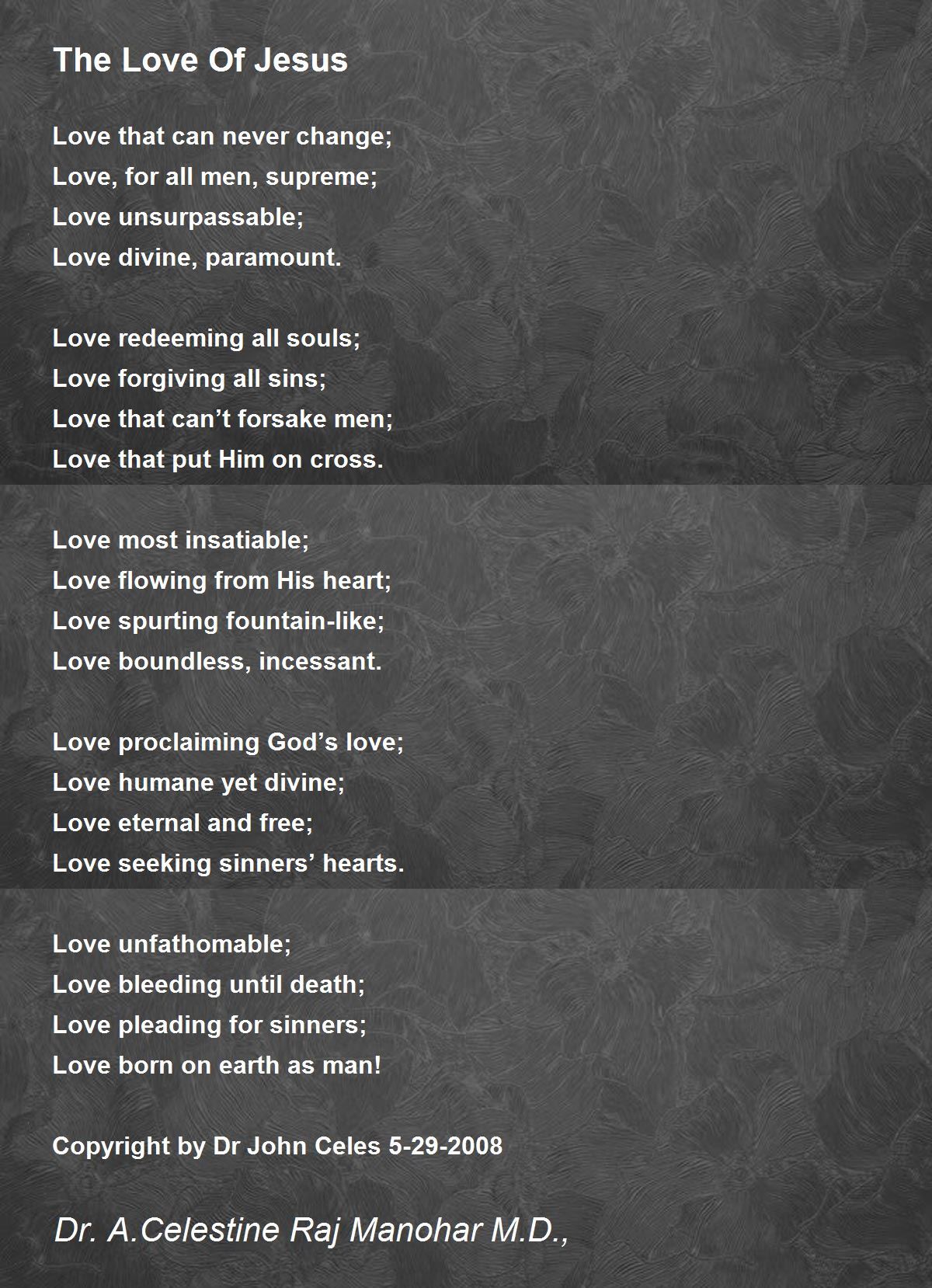 Love Poems For Jesus