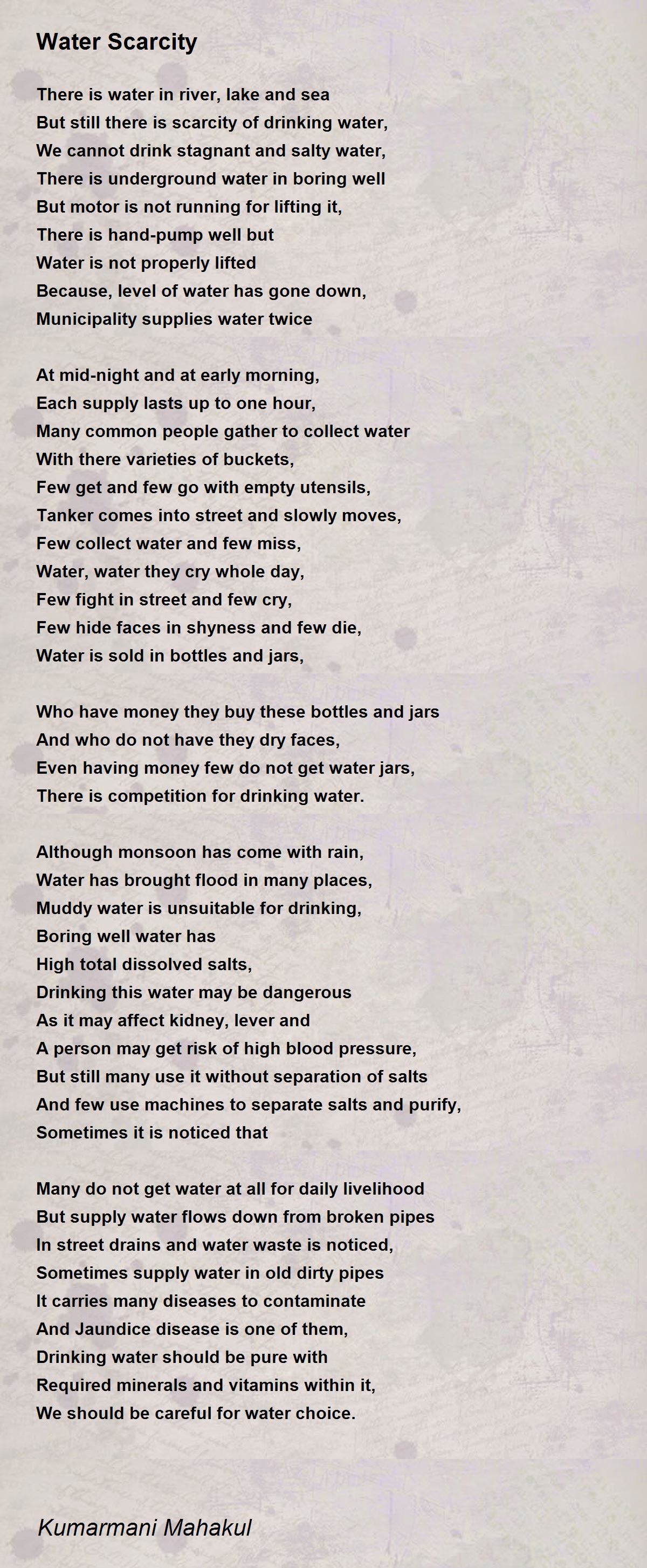 Scarcity Poems - Poems For Scarcity - Poem Hunter