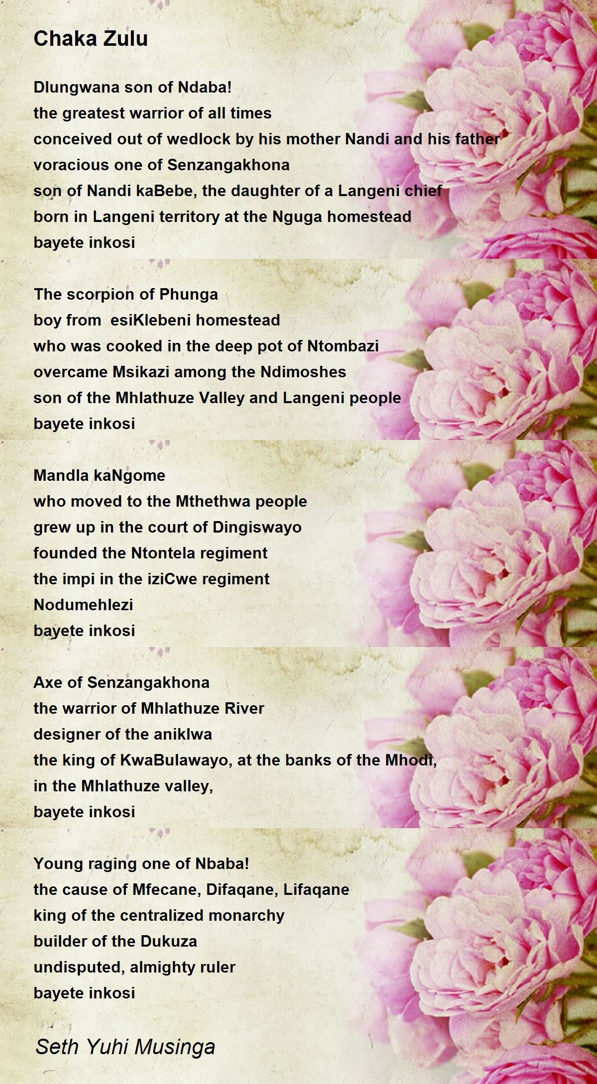 chaka-zulu-poem-by-seth-yuhi-musinga-poem-hunter