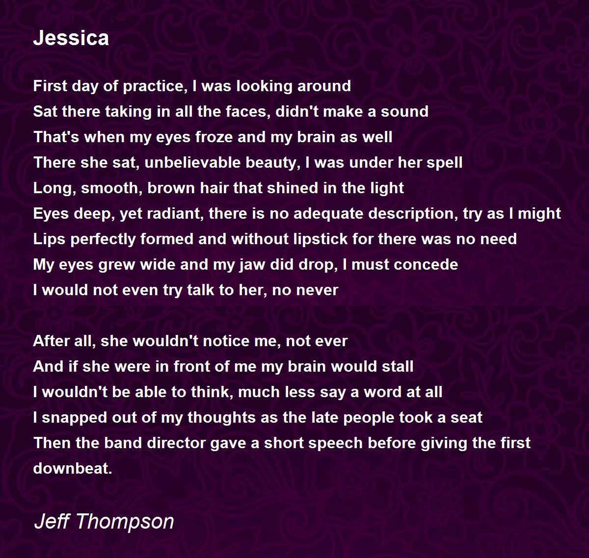 Jessica - Jessica Poem by Jeff Thompson