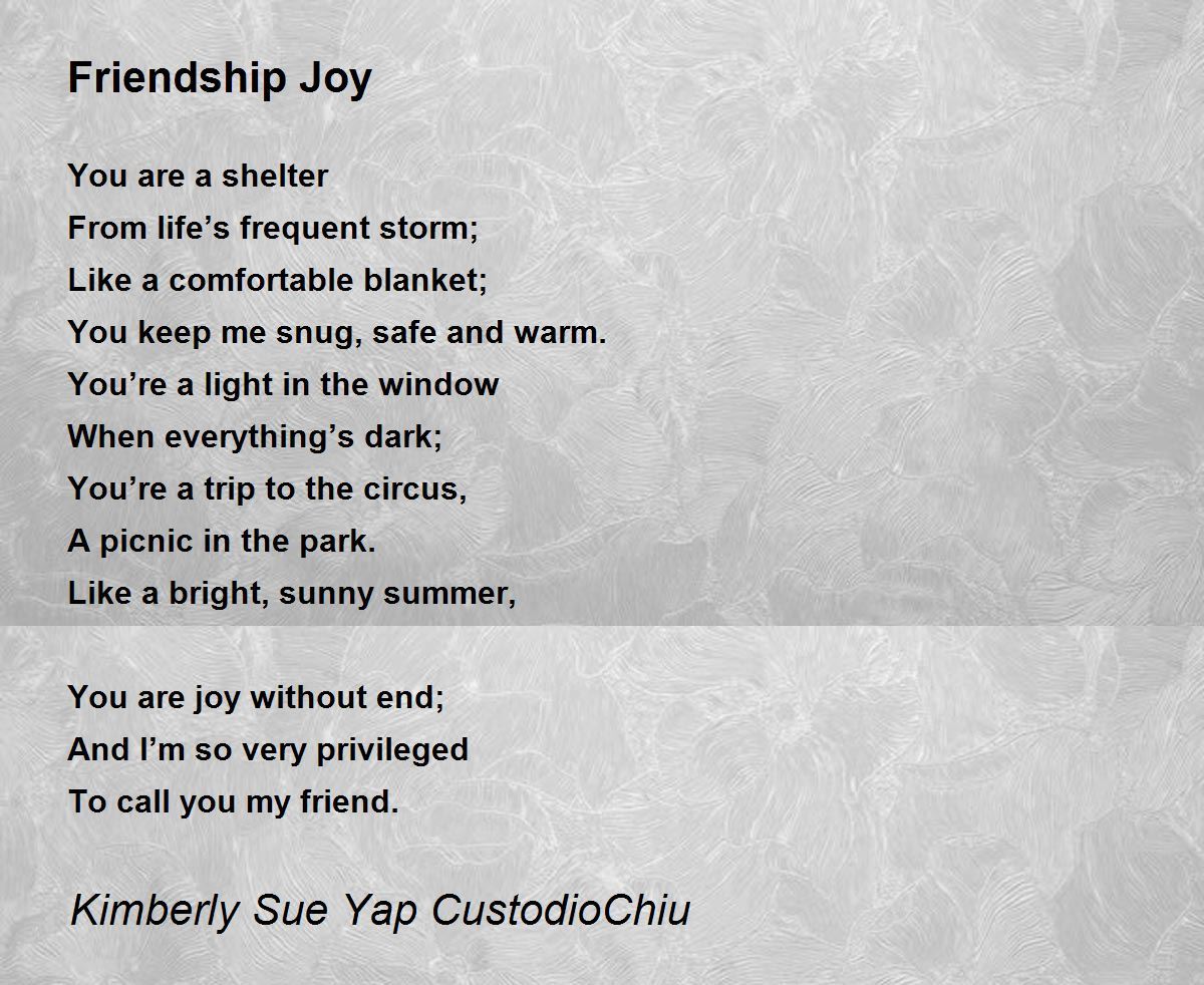 Joy Of Friendship Quotes