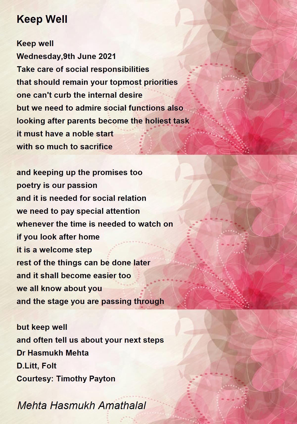 Poems About Well Done