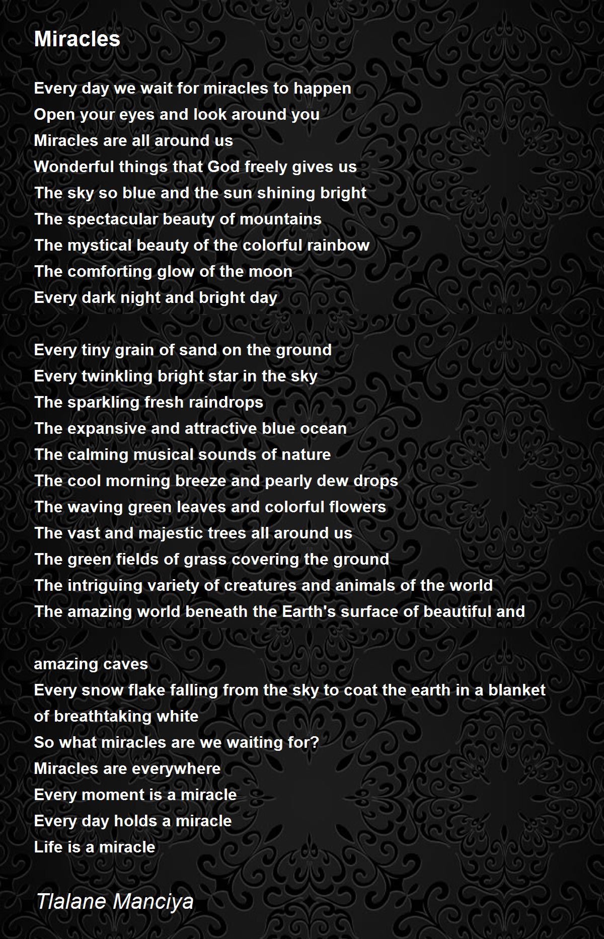 Miracle Of Morning Poem : 13 Fresh Poems about the Morning – ZMXD
