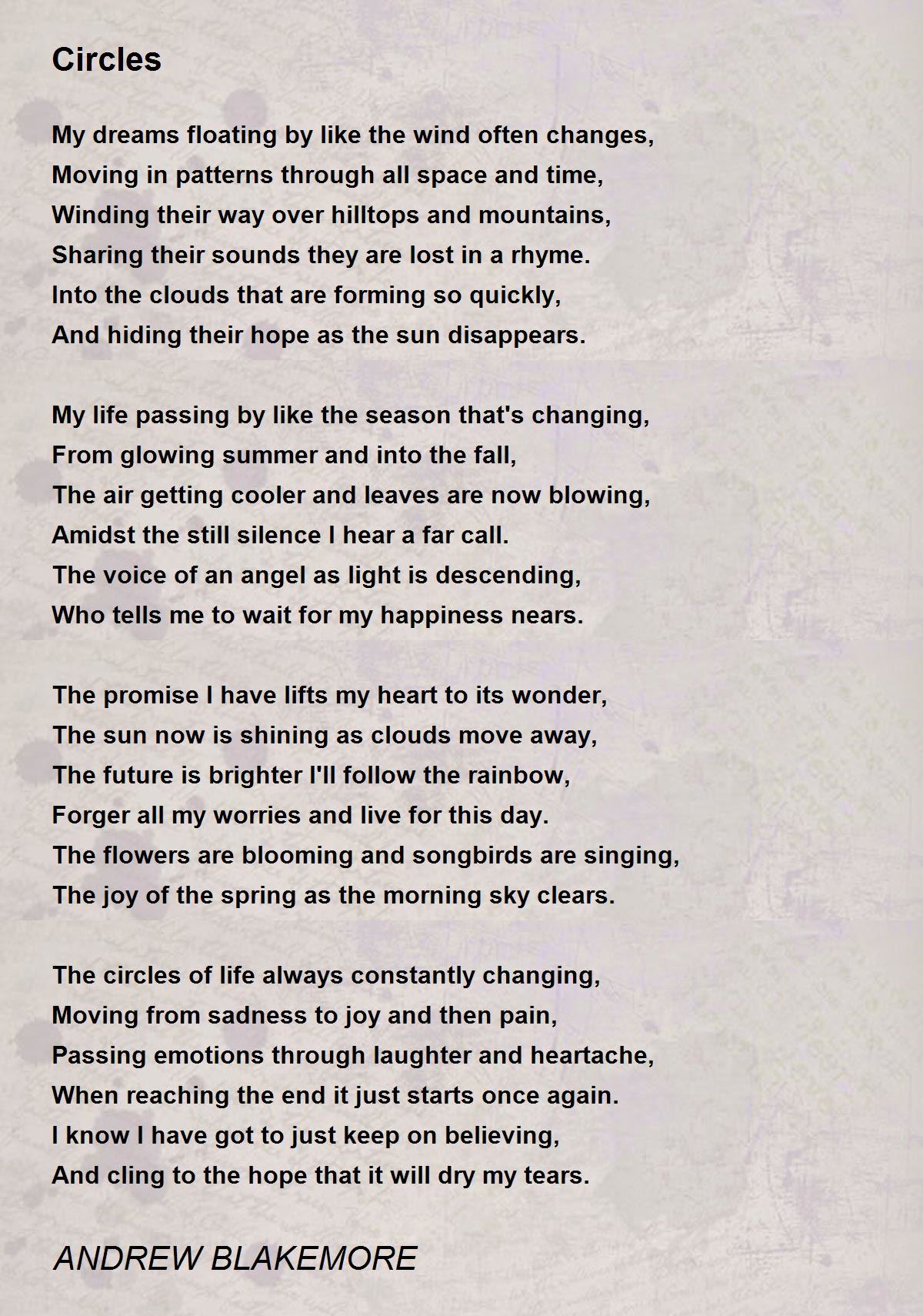 Circles Circles Poem By ANDREW BLAKEMORE circles-circles-poem-by-andrew-blakemore