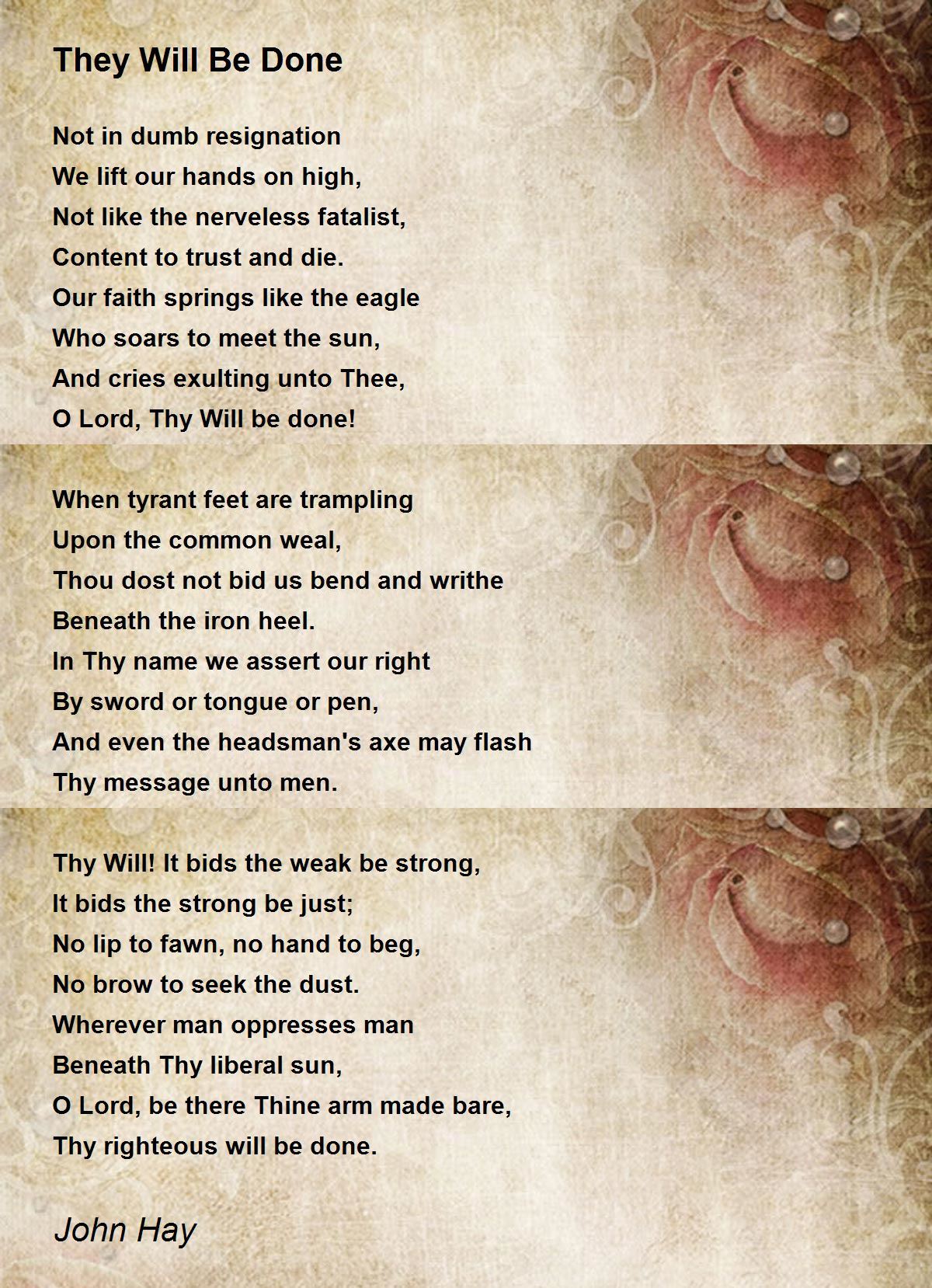 Poems About Well Done