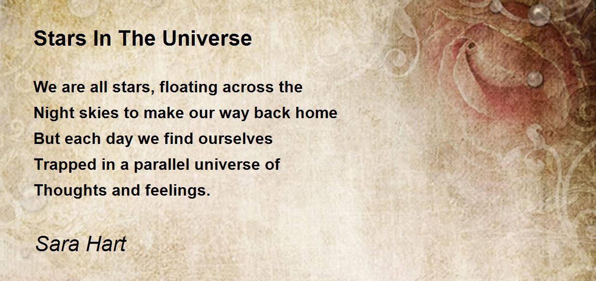 Stars In The Universe - Stars In The Universe Poem by Sara Hart