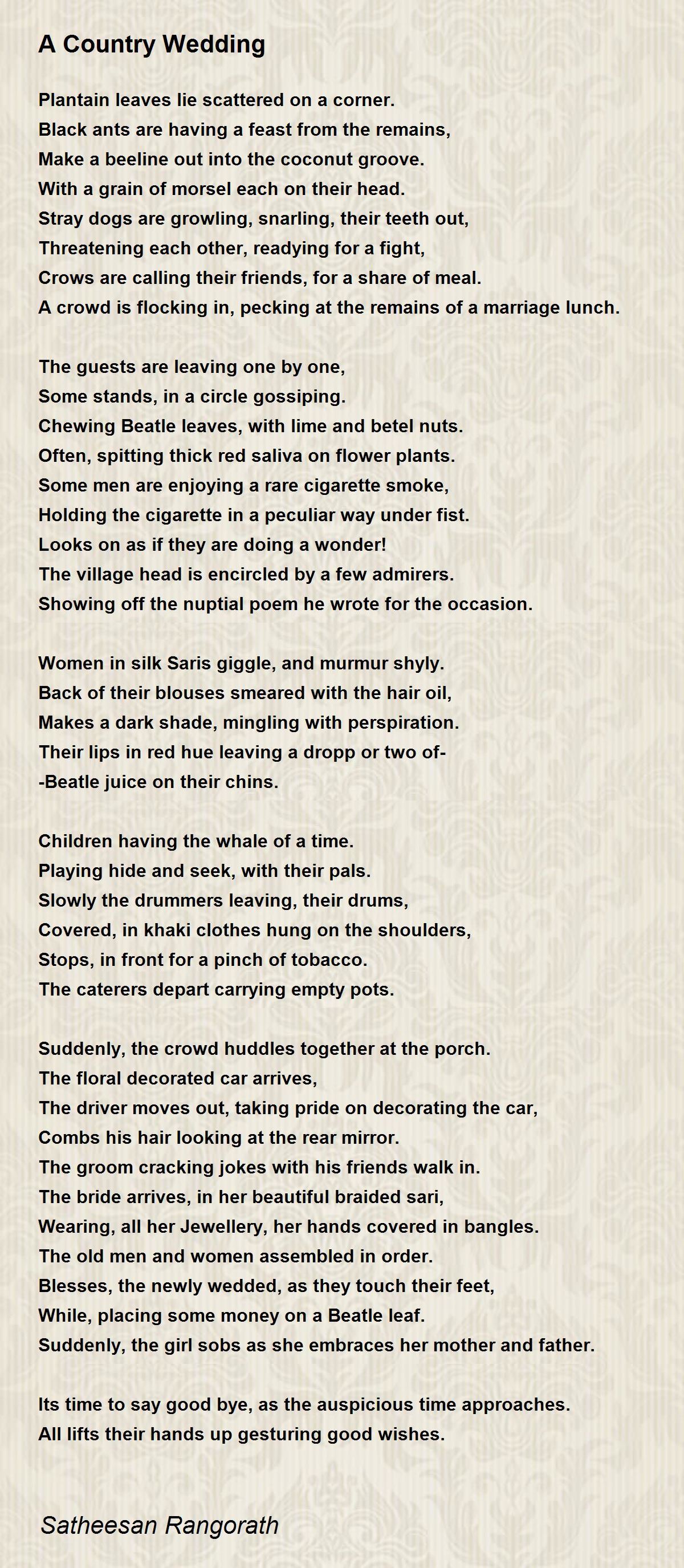 Poem Hunter Wedding