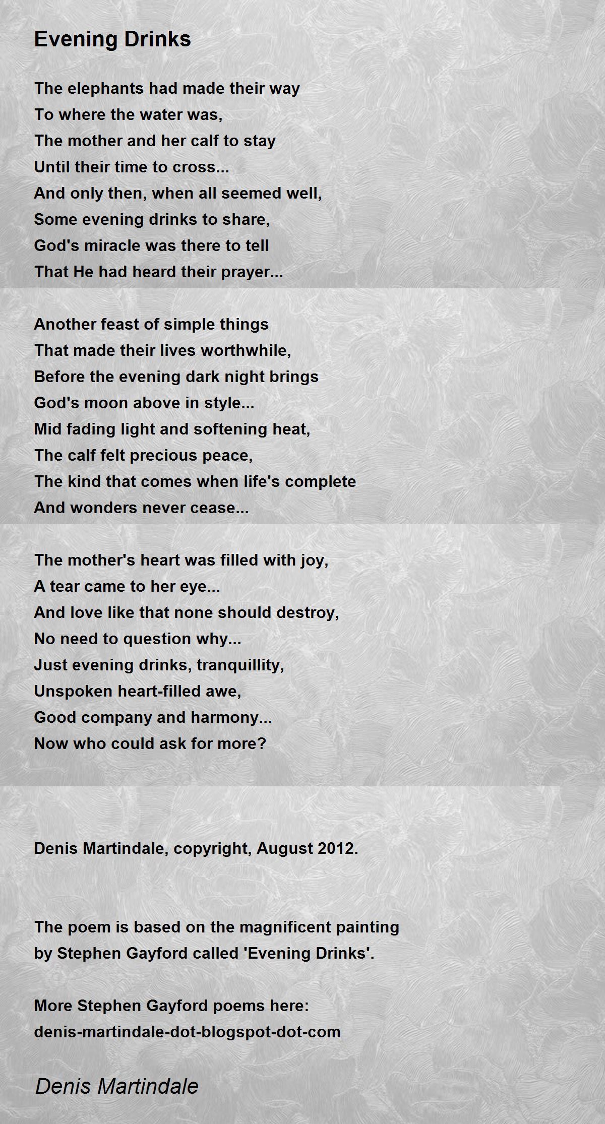 Drinking Poems Quotes