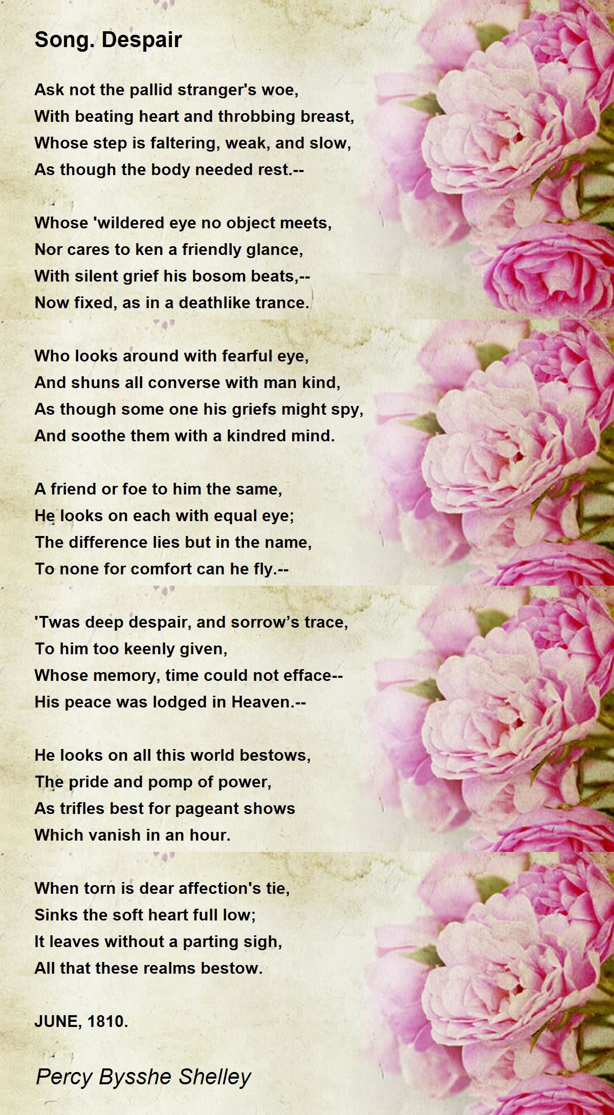 Song Of Despair Quotes