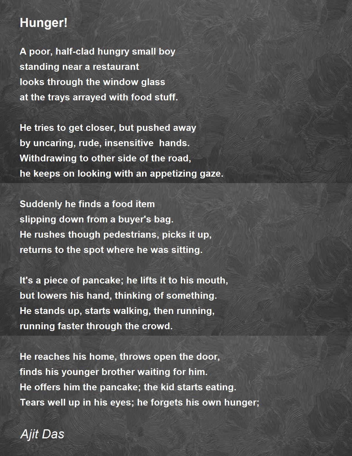 Hunger For Love Quotes