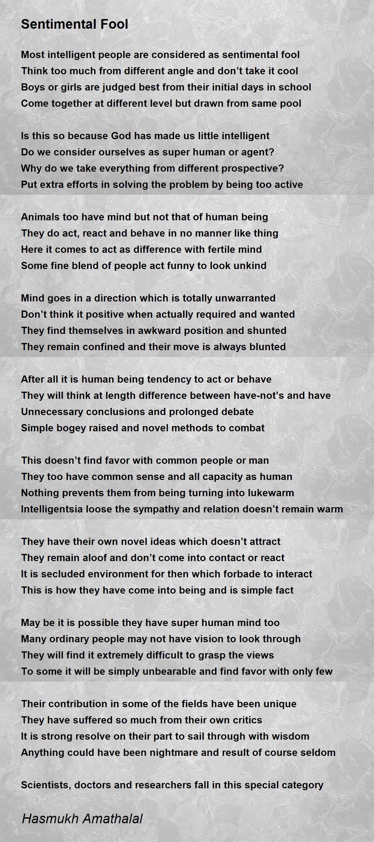 Sentimental Fool Quotes